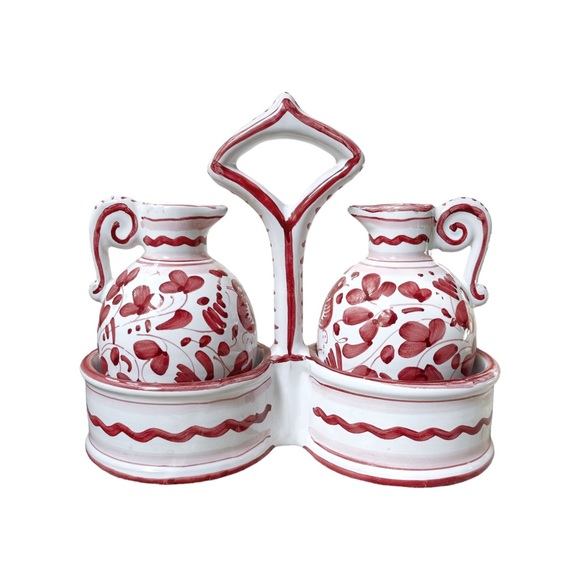Deruta | Dining | Rare Sambuco Deruta Italian Arabesco Red Bird ...